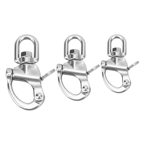 Rotating Spring Hook Stainless Steel Snap Clip Buckle Clasp Metal ...