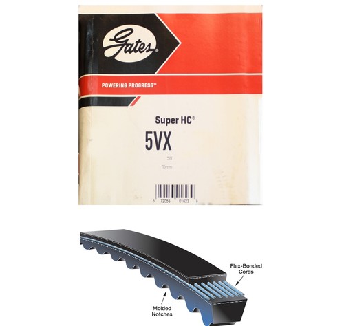 Gates 5VX1060 Super HC Molded Notch Belt, 5VX Section, 5/8" Width, 35/ ...