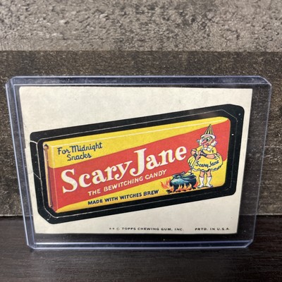 1974 Wacky Packages Series 10 #25 Scary Jane Candy Original 1970s | eBay