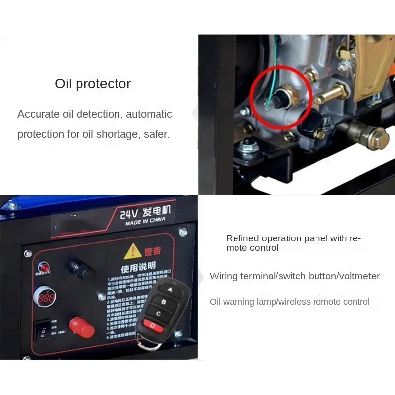 6 KW 24V DC Generator 24V Diesel Generator Diesel Generator 24V Battery ...