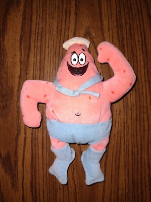 TY Patrick Star Barnacle Boy Beanbag Plush Toy SpongeBob SquarePants 8 ...