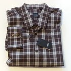 Hugo Boss Men Shirt Lucas Size XL (18-36) Plaid Brown Black Pattern ...