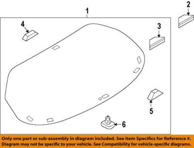 MAZDA OEM 16-25 3 Quarter Panel Glass-Qtr Glass Fastener D20450896A | eBay