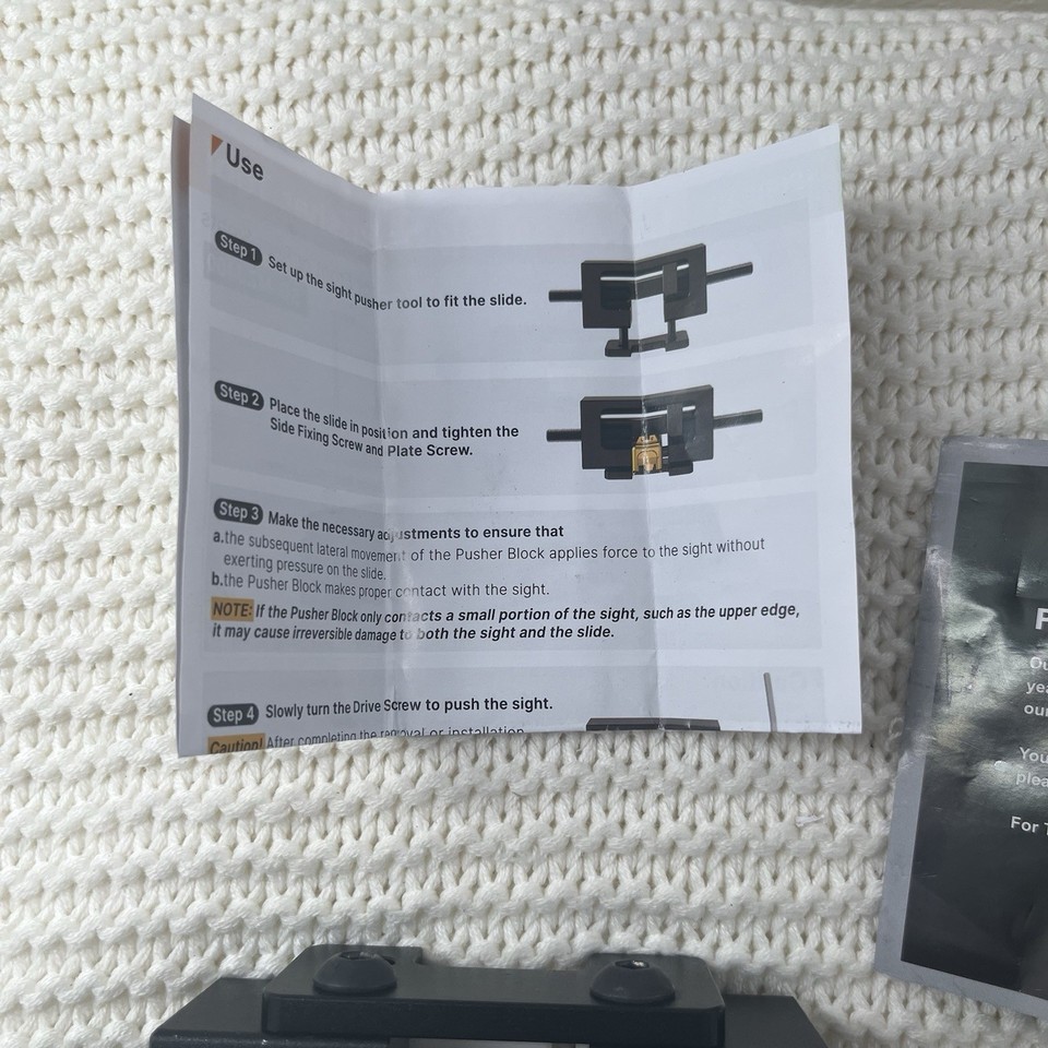 SporGain Sight Pusher Tool Universal Sight Pusher for Handguns Rear ...