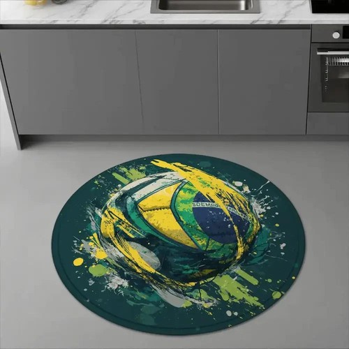 1 Flannel Floor Mat, Beach Volleyball Carnival Theme, Beach Volleyball ...
