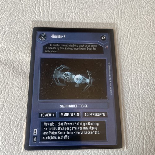 Scimitar 2 Star Wars CCG SWCCG Death Star II 2 | eBay