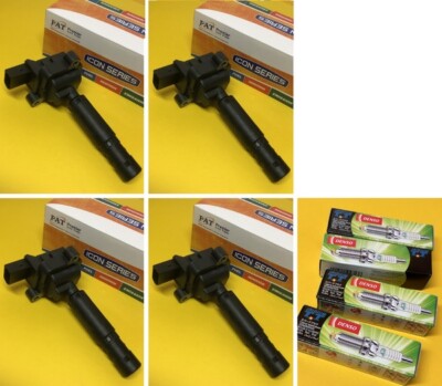 Ignition coils + spark plugs x 4 for MERCEDES BENZ C200 1.8L S/C 02-06 ...