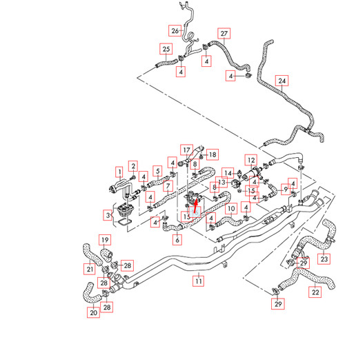 NEW AUDI R8 42 HEATER WATER CONTROL VALVE 400820036A ORIGINAL 400-820 ...