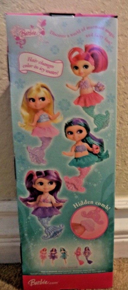 BARBIE FAIRYTOPIA MERMAID BABIES MERBABIES COLOR CHANGE HAIR purple ...