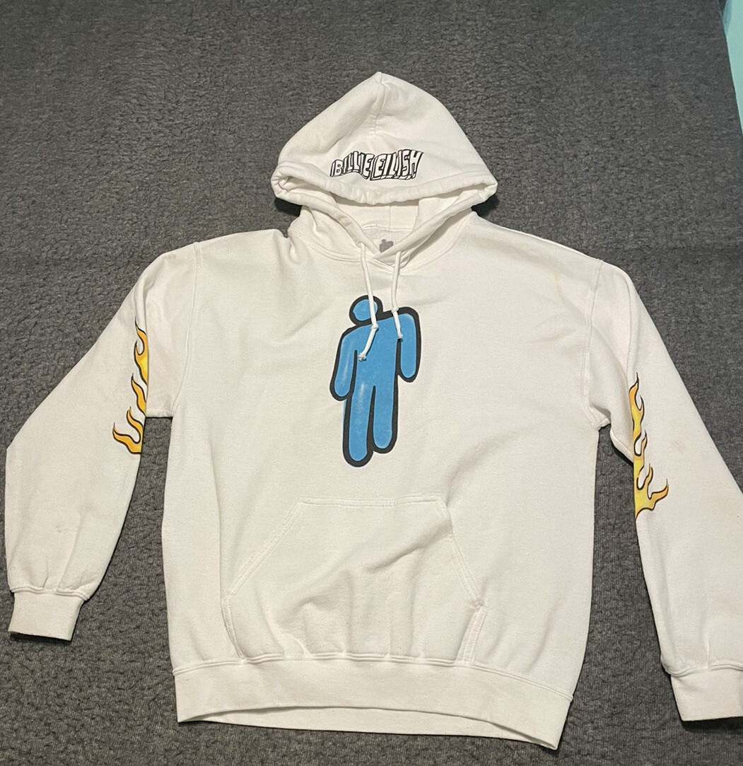 Billie Eilish 2019 World Tour Merch Cars On Fire Hood… - Gem