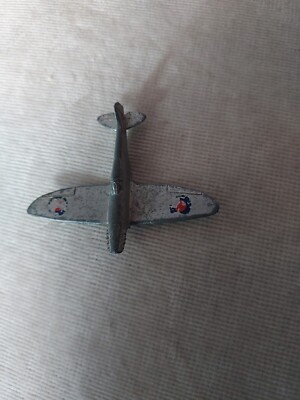 VINTAGE DIECAST DINKY TOYS RAF SUPERMARINE SPITFIRE WW2 FIGHTER PLANE ...