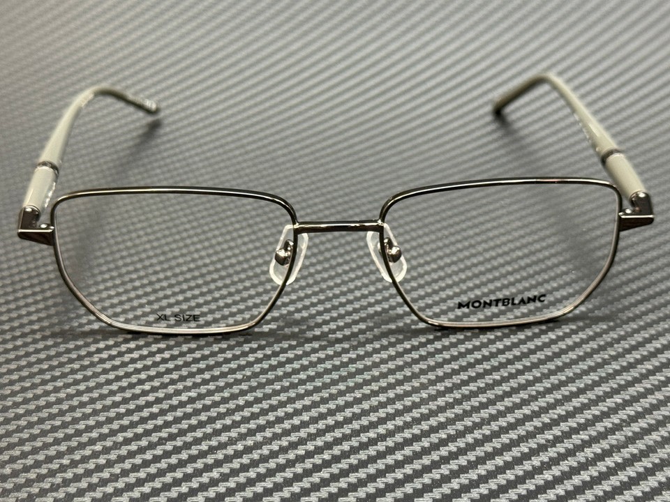 MONT BLANC MB0347O 006 Ruthenium Grey Men's 54 mm Eyeglasses | eBay