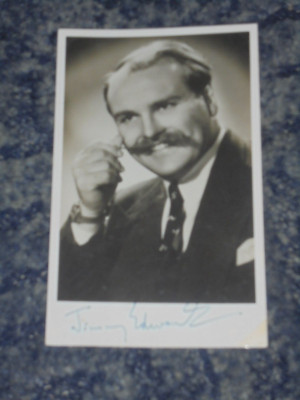 JIMMY EDWARDS- COMEDY STAR - POSTCAD PHOTO SIGNED ( CORNER CREASED ...