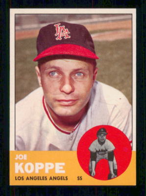 1963 TOPPS BASEBALL # 396 JOE KOPPE 12897 | eBay