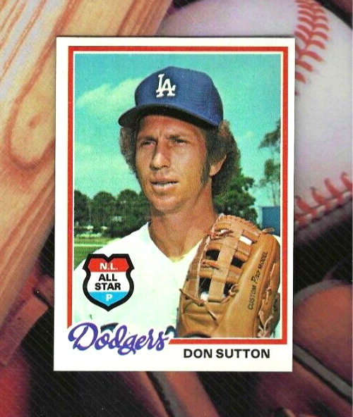 1978 + 1979 Topps Don Sutton # 310 170 Los Angeles Dodgers NM Hall of ...