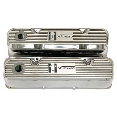 Ford 351 Cleveland De Tomaso Pantera Polished Valve Covers - Style 2 ...