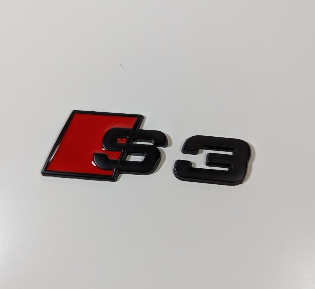 OEM ABS Nameplate for Audi S3 Blackout Emblem 3d Trunk Logo Badge ...