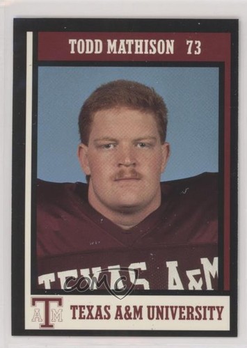 1992 Motion Texas A&M Aggies Todd Mathison #45 | eBay