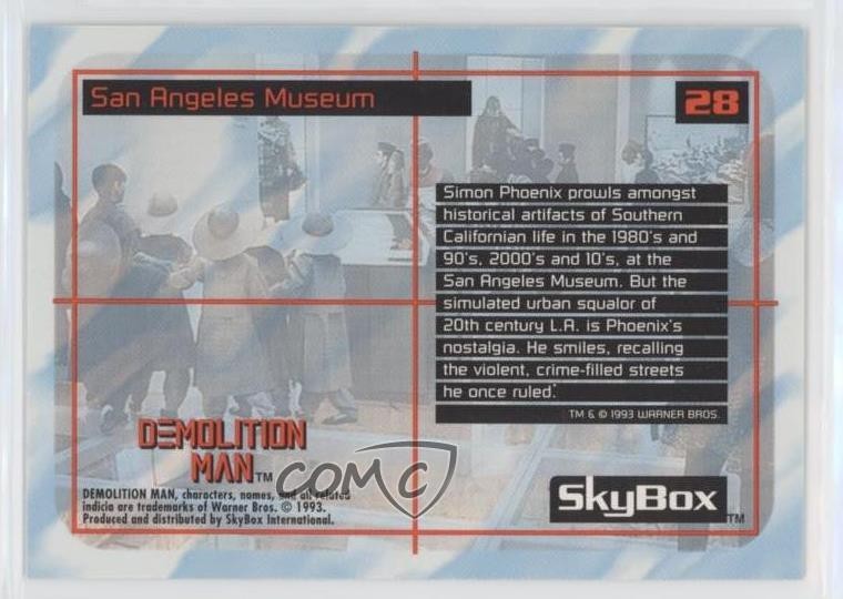 1993 SkyBox Demolition Man San Angeles Museum #28 0e2x | eBay