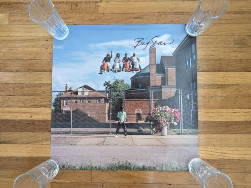 Big Sean Signed Detroit 2 18" x 18" Album Cover Poster Rapper ...