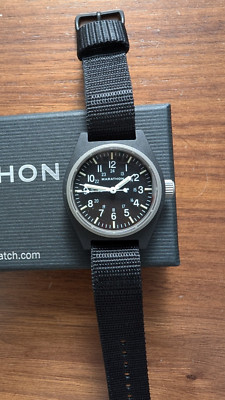 EX-REVIEW Marathon 34mm Black GPM Mechanical Automatic Field Watch ...