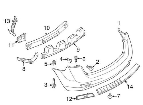 265655C000 Nissan Reflex reflector assy-lh 265655C000, New Genuine OEM ...