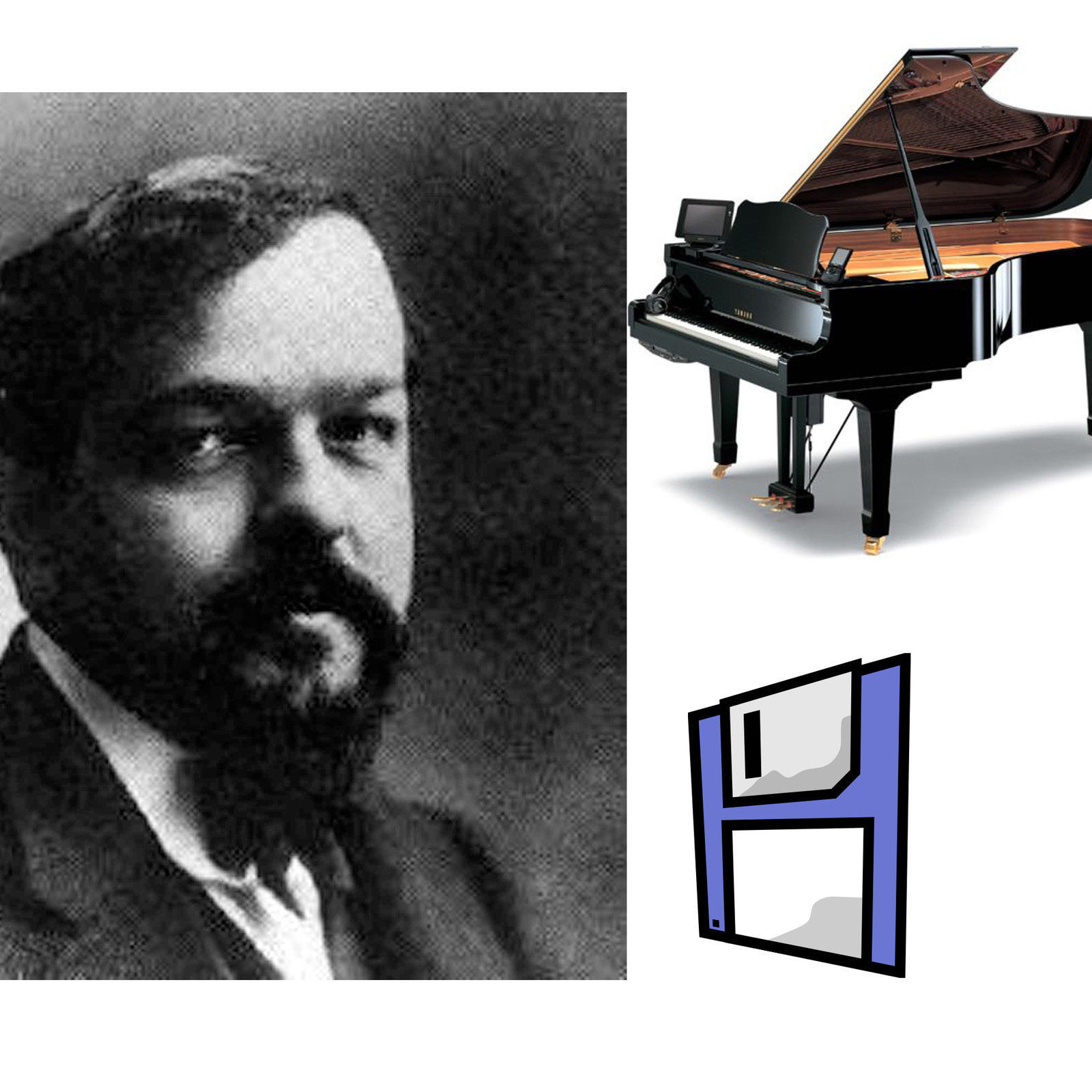 Debussy Classical Solo Piano Collection for Pianodisc PDS 128 on 3 ...