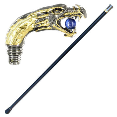 Dapper Mens Basilisk Death Stare Legendary Walking Cane Staff Clothing ...