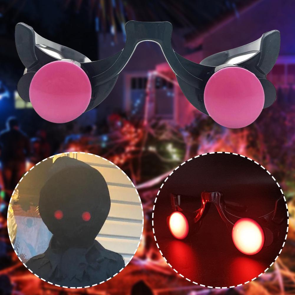 Halloween Joker LED Glasses with Lighting Decoration Terror Pr Makeup ...