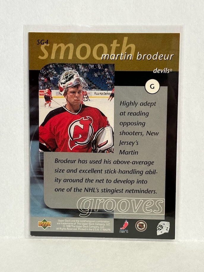 Martin Brodeur 1997-98 Upper Deck Smooth Grooves Insert Card # SG4 | eBay