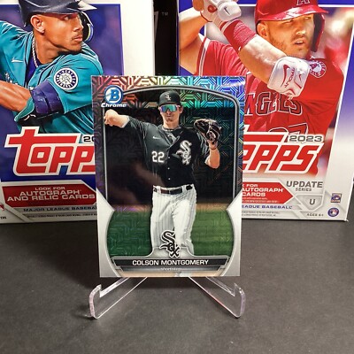 Colson Montgomery 2023 Bowman Chrome Mega Box Mojo Refractor Rookie ...
