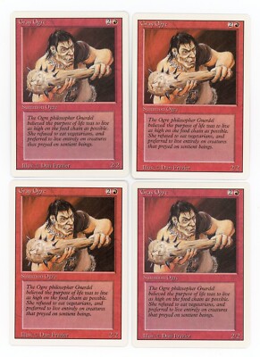 Magic the Gathering Revised Gray Ogre x 4 MTG Red NM | eBay
