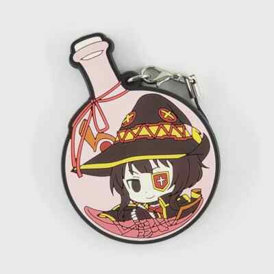 Anime KonoSuba Megumin Aqua Darkness Keychain Keyring Rubber Strap ...