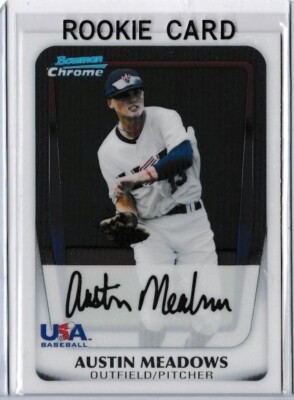 2011 Bowman Chrome Austin Meadows USA Baseball Rookie Card RC #BDPP100 ...