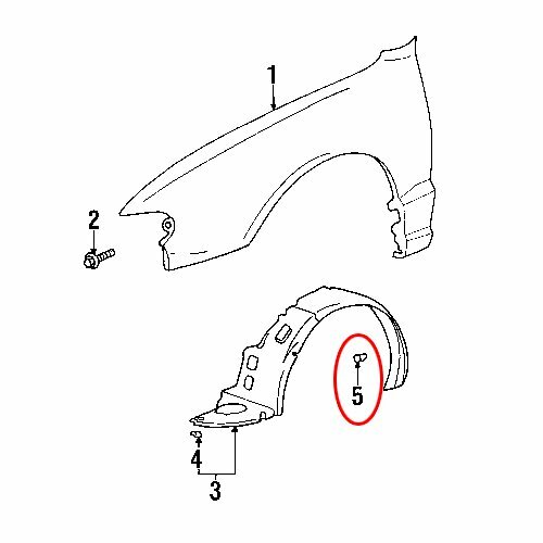50 x Fender Apron Nylon Nut #10 Screw Grommet Clip Fits For Hyundai ...