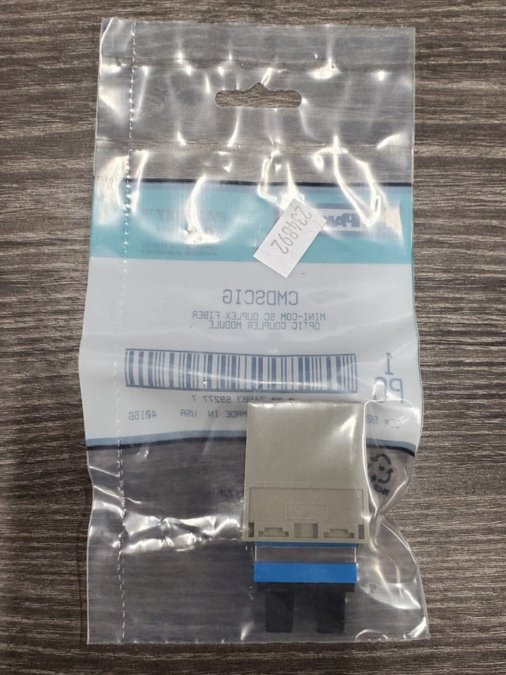 Panduit Pan-Net CMDSCIG Mini-Com SC Duplex Fiber Optic Coupler Module ...