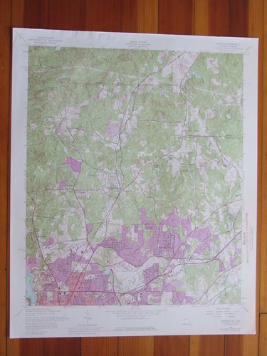 Fortson Georgia 1975 Original Vintage USGS Topo Map | eBay