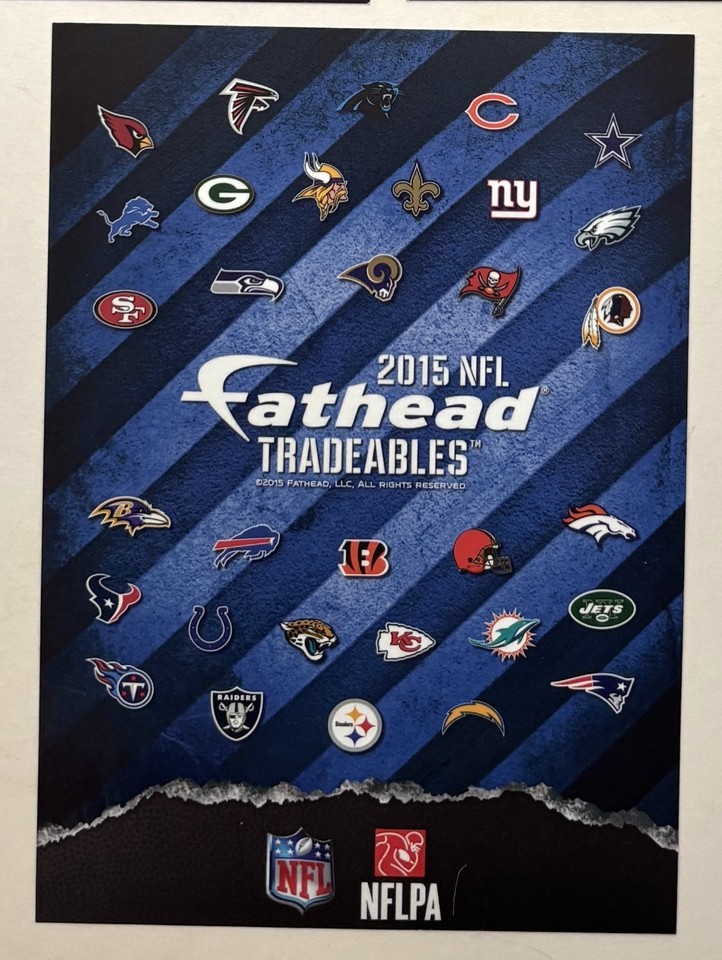 TOM BRADY SUPER BOWL QUARTERBACK 2015 FATHEAD NFL VINYL DECALS 5 x 7 ...