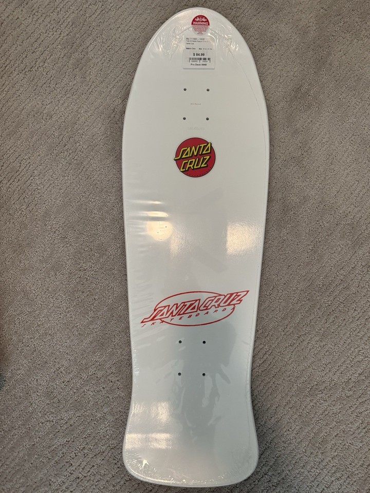 Santa Cruz Keith Meek SLASHER Skateboard Deck WHITE DIP Mint In Shrink ...
