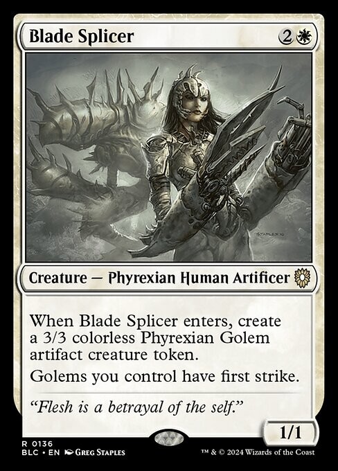 MTG - 4 x Blade Splicer - Bloomburrow Commander - Playset 4x x4 | eBay