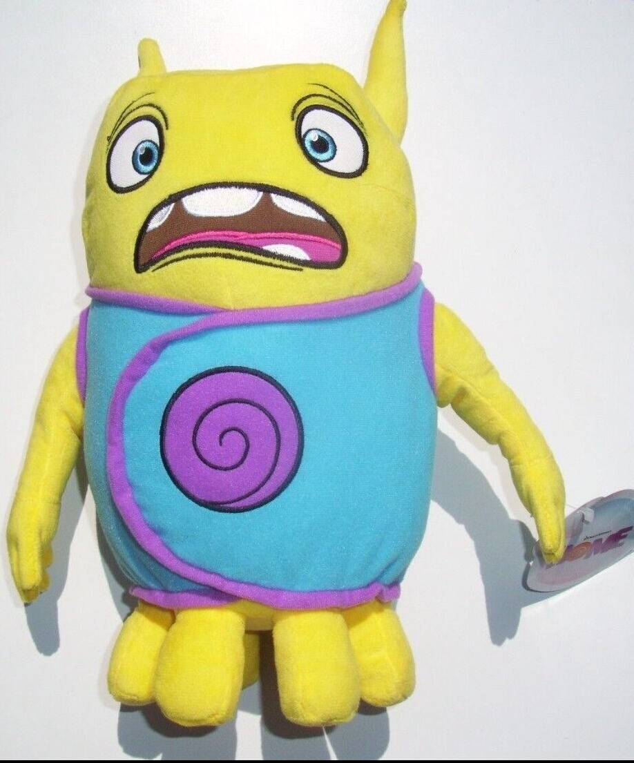 HOME BOOV DREAMWORKS ALIEN 11" SOFT PLUSH TOY OH PURPLE RED GREEN ...