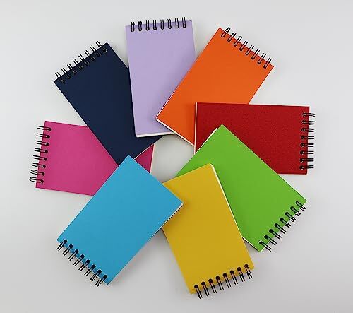 Small Spiral Notebook Set of 16Mini 3x5 Pocket Notebook With Lined ...