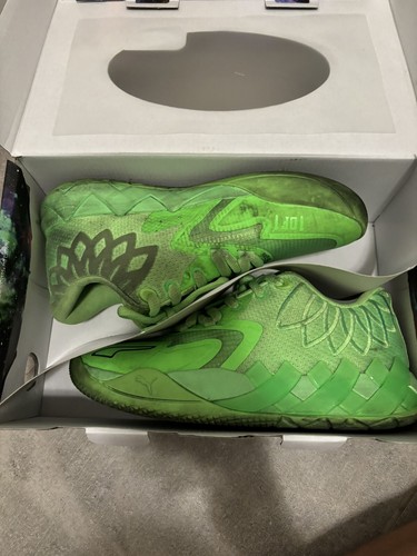 Puma Boys MB1 Lo Jr Sneakers Mesh Green Gecko Size 5 US | eBay