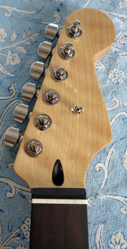 Neck for Strat. Maple with Rosewood Fret board. Block Inlays, 9.5 ...