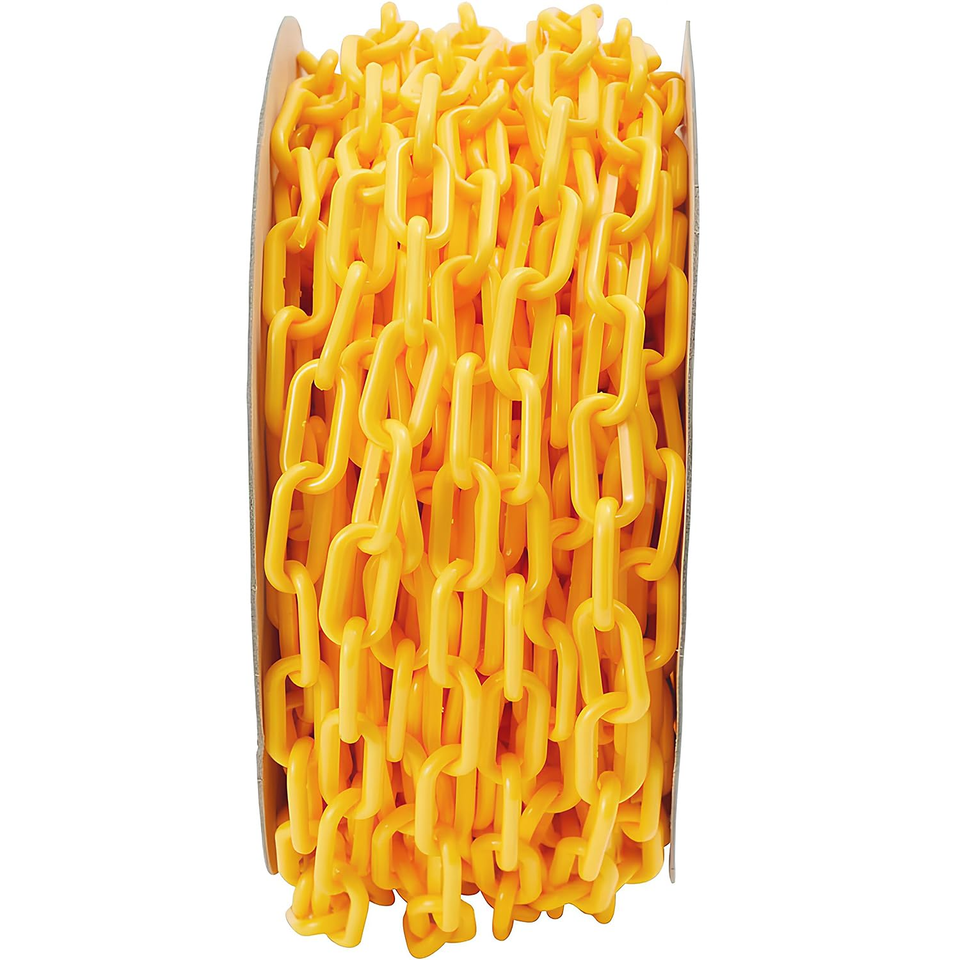 ELK Weatherproof Yellow Plastic Safety Barrier Chain Link (100 Ft) | eBay