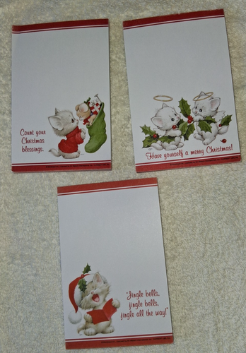 3 Current Ruth Morehead Cat Memo Pads Christmas Stocking Stuffer Angel ...