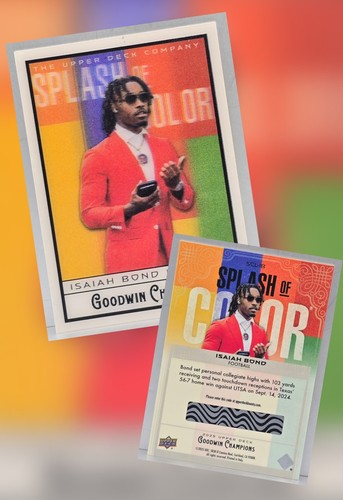 2025 UD Goodwin Champions BOUNTY ISAIAH BOND Splash of Color Lenticular ...