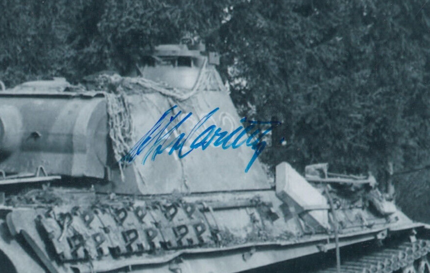 Otto Carius Signed Autographed 4x6 Photo WWII Panzer Tank Iron Cross | eBay