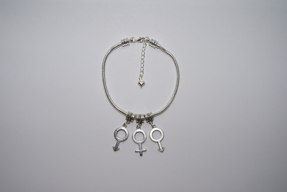 Sexy Euro Anklet Ankle Chain 'MFM' Symbols Swinger Threesome Fetish ...