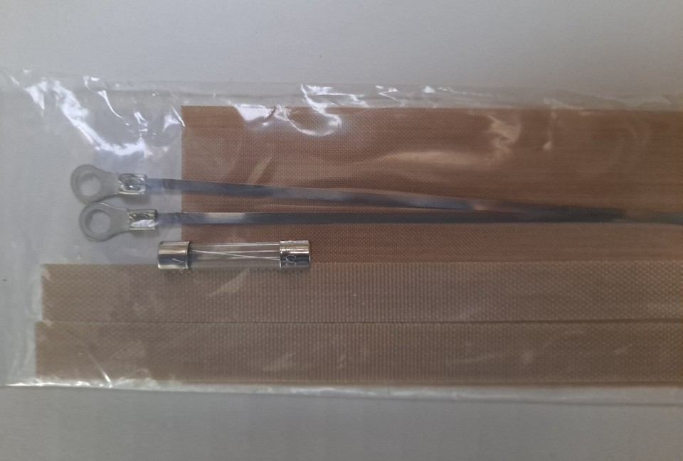 25" Replacement Service Kit Flat Wire + Fuse Tabletop Impulse Sealer | eBay